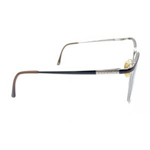 Versace | Accessories | Versace 188 1287 Brown Silver Metal Half Rim ...